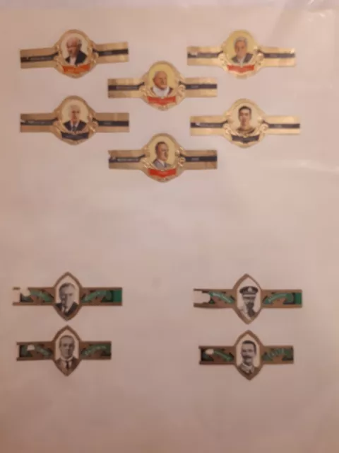 ROOSEVELT/ ADOLF HITLER /Hiroito Etc Cigar Labels On A Sheet . Can Be ...