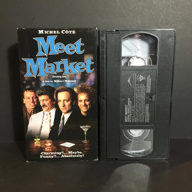 MEET MARKET / CRUISING BAR VHS Michel Cote Canadian CULT FRENCH ENG ...