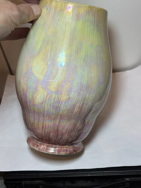 VINTAGE ROYAL WINTON/ Grimwades Pink and pearly Lustre Vase ‘Majorca’ £14.99 - PicClick UK