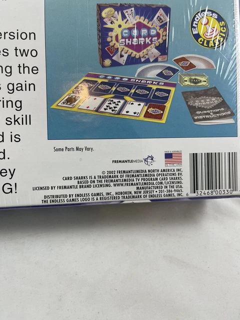 CARD SHARKS 25TH Anniversary Board Game by Endless Games New & Sealed ...