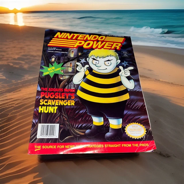 NINTENDO POWER VOLUME 45 Pugsley's Scavenger Hunt Magazine w/ Poster ...
