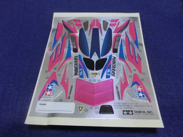 TAMIYA MANTA RAY Mk2 Mini 4WD Sticker Used Instant Buy £50.70 - PicClick UK