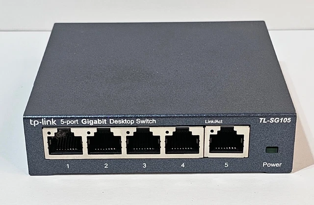 TP-LINK TL-SG105 5-PORT Gigabit Ethernet Desktop Network Switch No ...