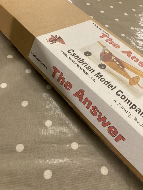 CAMBRIAN MODEL COMPANY The Answer CV05 Balsa Aircraft Kit RC Plane Kit ...