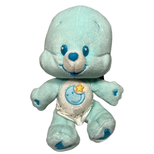 CARE BEAR CUBS Blue Baby Bedtime Bear Plush Stuffed Animal Diaper 8 ...