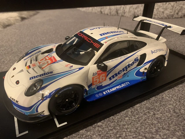PORSCHE 911 991 RSR Mentos #56 24h LeMans 2020 Team Project 1 Ixo 1:18 ...