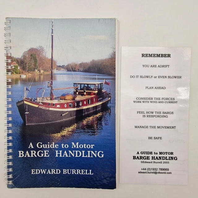 A GUIDE TO Motor Barge Handling Book with Bookmark by Edward Burrell ...