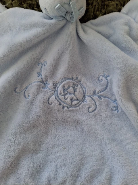 BNWOT KALOO BABY Blue Plush Lapin Pearle Bunny Rabbit Comforter Blankie ...