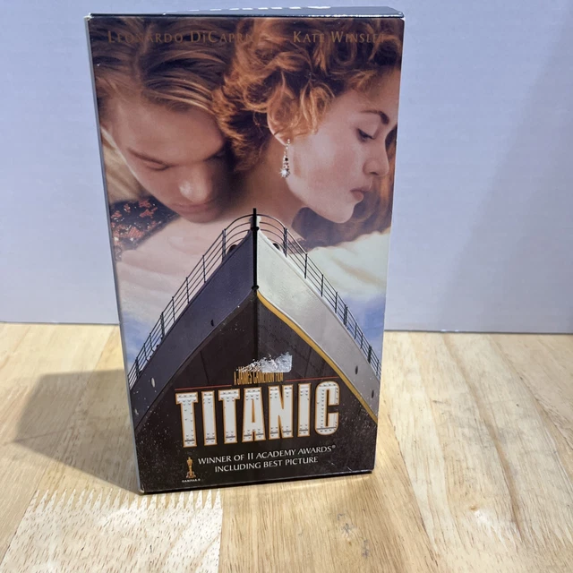TITANIC (VHS, 1998 2-Tape Set) Leonardo DiCaprio Kate Winslet Kathy ...
