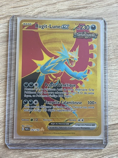 CARTE POKÉMON - Rugit Lune EX 262/182 GOLD - Faille Paradoxe, FR, NEUF ...