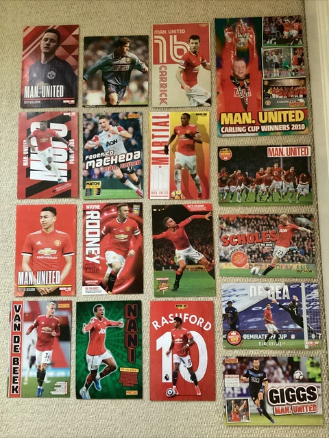 FOOTBALL MAGAZINE PLAYER Posters,Player Pictures,MANCHESTER UNITED (set ...