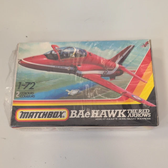 MATCHBOX 1/72 SCALE BAe Hawk Red Arrows, model kit. [new] vintage plane ...