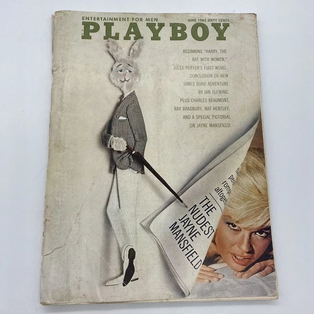 PLAYBOY MAGAZINE JUNE 1963 Jayne Mansfield Ray Bradbury Vintage ...