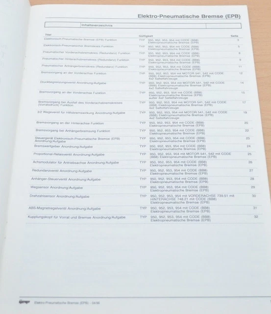 MERCEDES BENZ TELLIGENT BS EPB Elektro Bremse Actros LKW ...