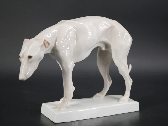 DOG DOG LONG hair Art Nouveau porcelain figure Rosenthal moldenhauer ...