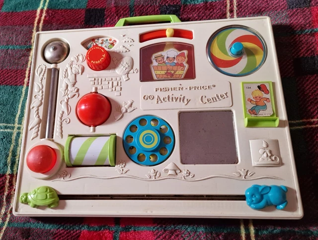 VINTAGE FISHER PRICE Activity Centre 1970's Cot Toy Interactive £24.00 ...