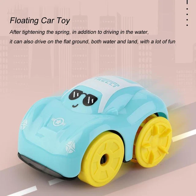 ABS FLOATING WIND Up Car Toy Durable Bath Clockwork Water Toy (Blue) £4 ...