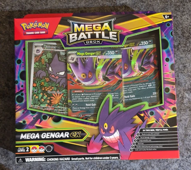 POKÉMON TCG MEGA Battle Deck Mega Gengar Ex - BRAND NEW - SEALED - FREE ...