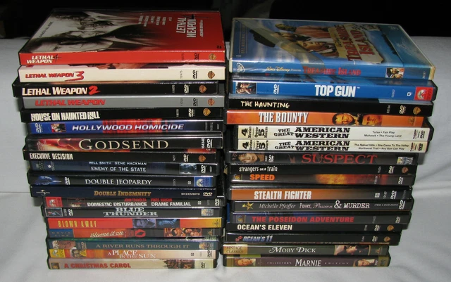 DVD MOVIES WESTERN Action Thriller Horror Disney Classic Mixed Lot of ...