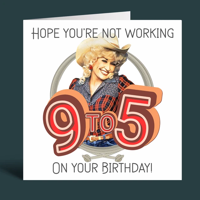DOLLY PARTON FUNNY Birthday Card Mum Dad Husband Wife Brother Sister ...