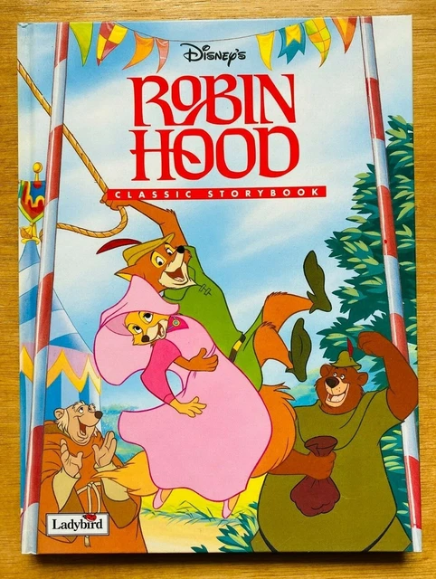 DISNEY ROBIN HOOD Classic Storybook Big Hardcover Movie Picture Book ...
