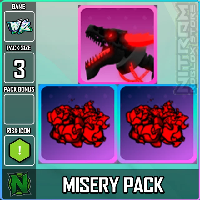 ROBLOX WORLD ZERO WZ - MISERY DRAGON and AURAS - 3 PACK £16.14 ...