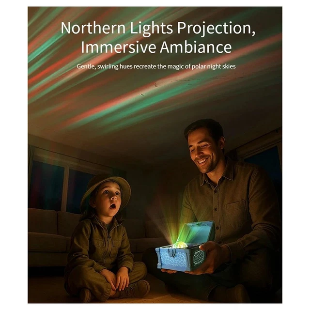 TREASURE BOX PROJECTION Light Bluetooth Speaker with White Noise ...