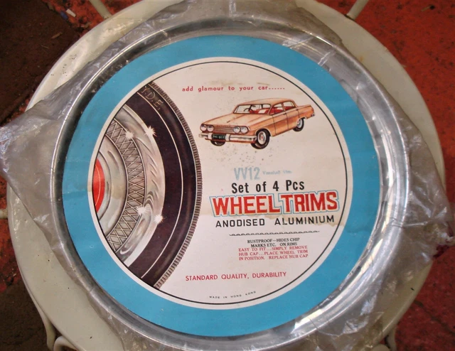 CLASSIC CAR ALLOY Wheel Trim Ring Embellishers N/O/S. £20.00 - PicClick UK