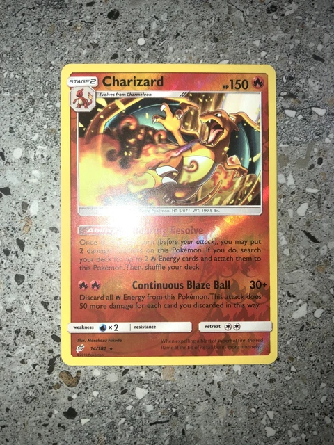 POKEMON TCG CARDS Charizard 14/181 Team Up Reverse Holo Rare NM EUR 29 ...