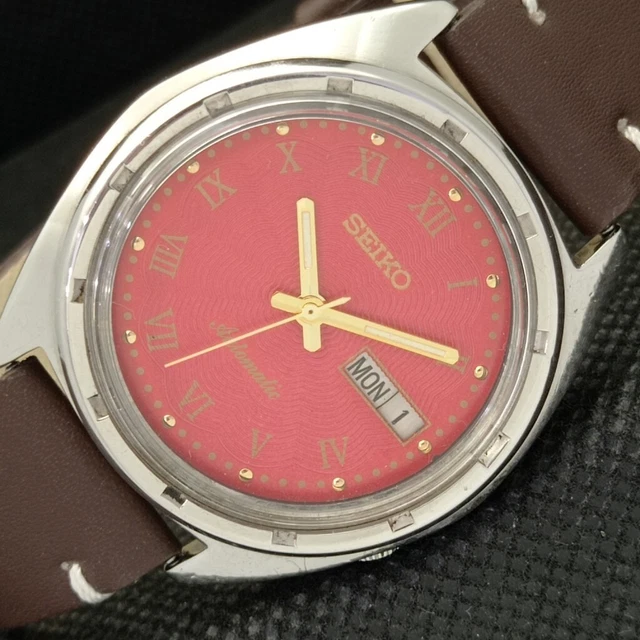 RARE OLD SEIKO 5 AUTOMATIC 7009A VINTAGE JAPAN MENS D/D RED WATCH 568f-a302273-9 £32.49 ...