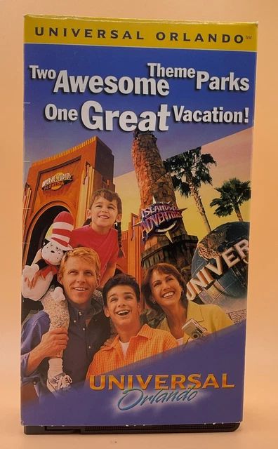 UNIVERSAL ORLANDO TRAVEL Planning Video w/ Inserts VHS 2000 **Buy 2 Get ...