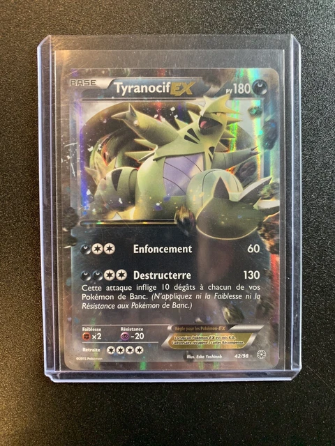 CARTE POKÉMON TYRANOCIF EX 42/98 - XY Origines Antiques - Proche du ...