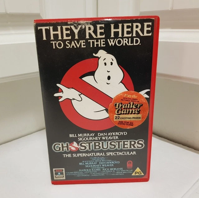GHOSTBUSTERS 1 BIG Box Ex Rental VHS Video red bigbox Cassette Rare £25 ...