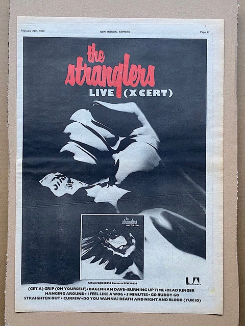 The Stranglers Poster FOR SALE! - PicClick UK