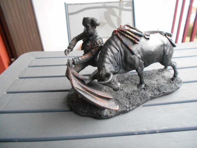 TOROS.CORRIDA.STATUETTE SCÈNE DE tauromachie EUR 15,00 - PicClick FR