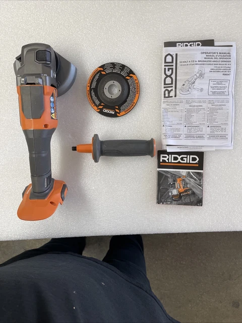 RIDGID R86042B 18V OCTANE 4-1/2 inch Cordless Angle Grinder $77.24 ...