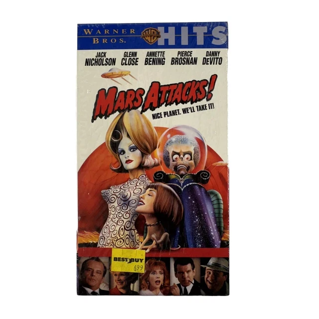 MARS ATTACKS VHS Original 1997 Warner Home Video New Sealed £28.50 ...