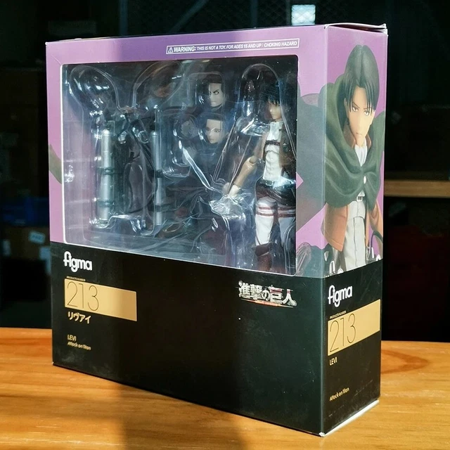 FIGMA ATTACK ON Titan 213 Levi Ackerman Movable Assemble Action Figure ...