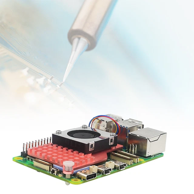 For Raspberry Pi 5 Active Cooler Software Control Heatsink Radiator 6458