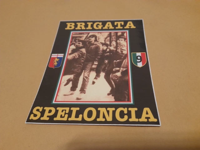 ADESIVO STICKER ULTRAS Genoa Brigata Speloncia. Originale Dell'epoca ...