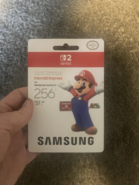SAMSUNG MICROSD EXPRESS 256GB For Nintendo Switch 2 Super Mario BRAND ...
