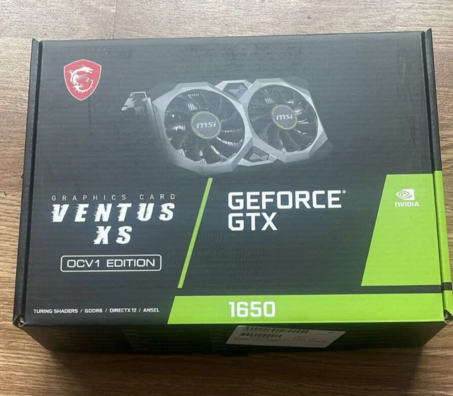 MSI GEFORCE GTX 1650 D6 VENTUS XS OC 4GB GDDR6 Scheda Video (V809-3445R) EUR 125,00 - PicClick IT