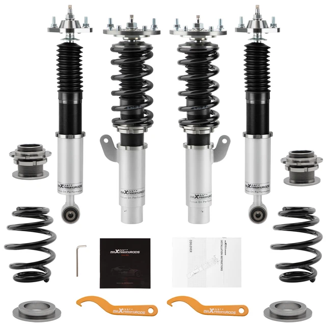 24 WAY ADJUSTABLE Coilovers FOR BMW E46 3-Series 98-05 Suspension ...