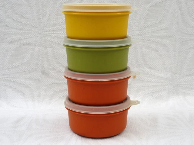 VINTAGE TUPPERWARE SMALL Round Lidded Containers 70s 80s - Choose ...