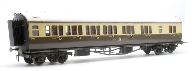 KIT BUILT 'O' Gauge Gwr Brown/Crm 1St/3Rd Composite #7728 Brass Kit ...