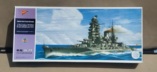 NICHIMO IJN BATTLESHIP Nagato 1:500 Model Kit motorised new sealed £50. ...