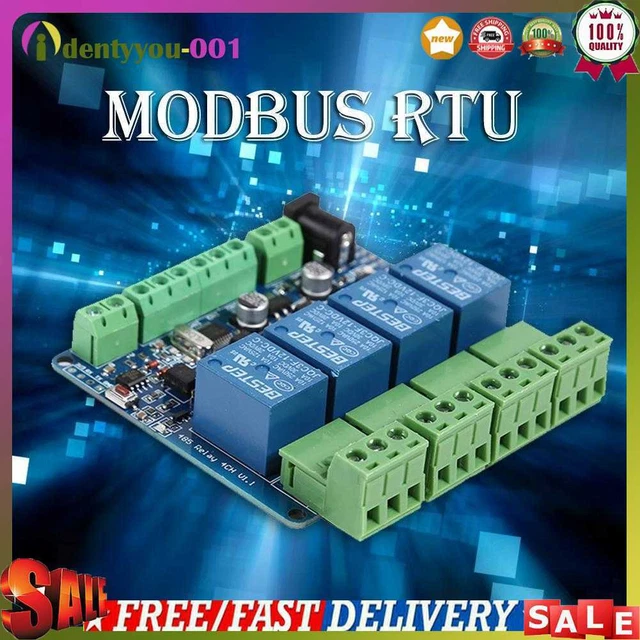 Modbus Rtu 4 Way Relay Module Ttlrs485 Interface Communication With Indicator Eur 709