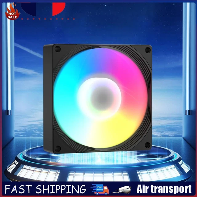 # 9CM ARGB PWM Chassis Fan 4Pin Silent CPU Cooling Fan for Computer ...