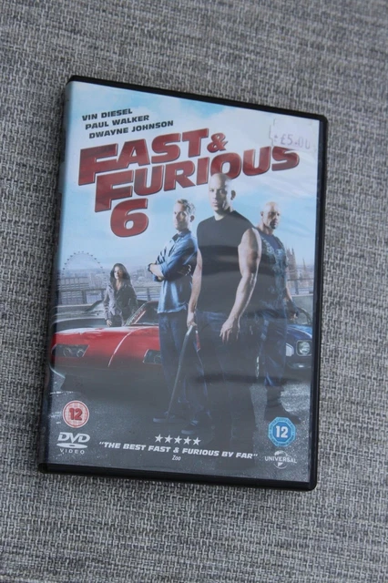 FAST & FURIOUS 6 Van Diesel Paul Walker Dwayne Johnson Good condition DVD £1.50 - PicClick UK