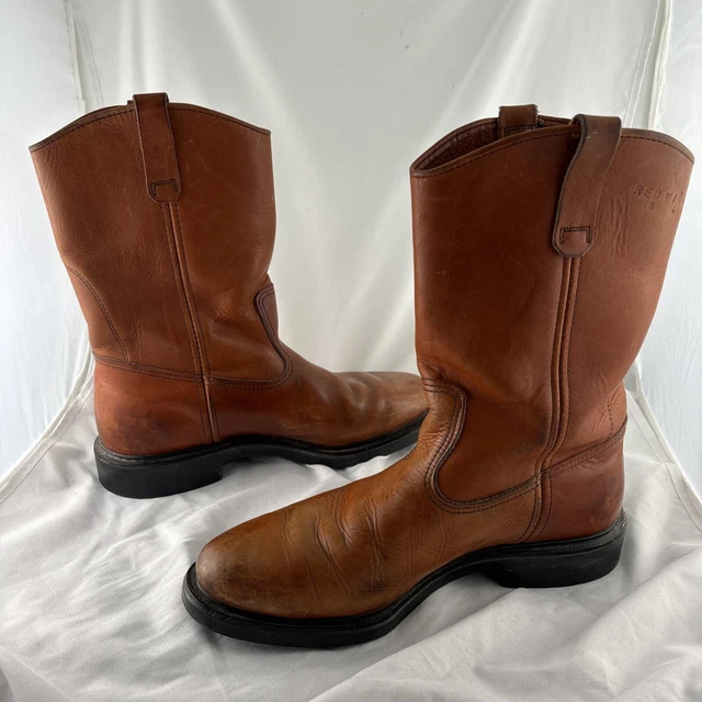 RARE VINTAGE RED Wing Pecos Western Cowboy Work Boots Mens 11 Made In USA Brown £72.96 - PicClick UK
